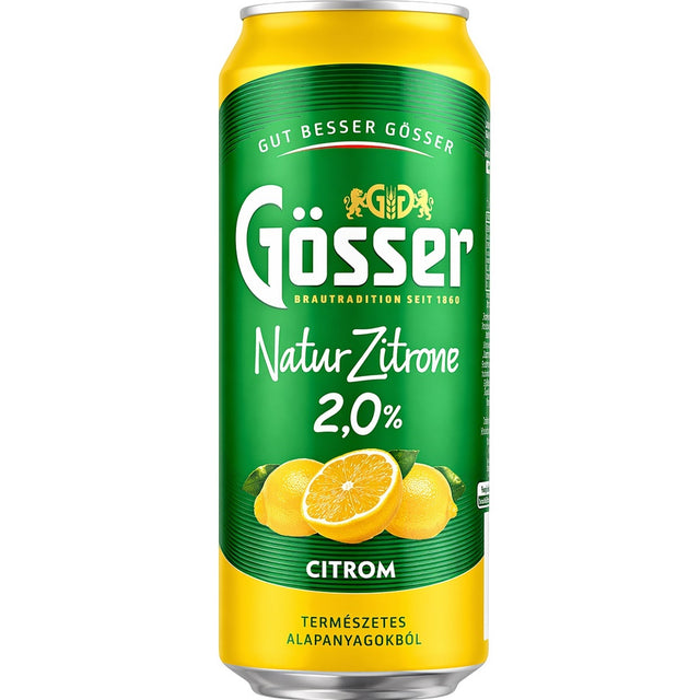 Gösser Radler Lemon Beer 0.5l - German Shandy with Lemon – Best of Hungary