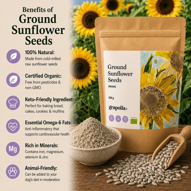 Sunflower Seed Flour 500g - Ground Sunflower Seeds – Best of Hungary