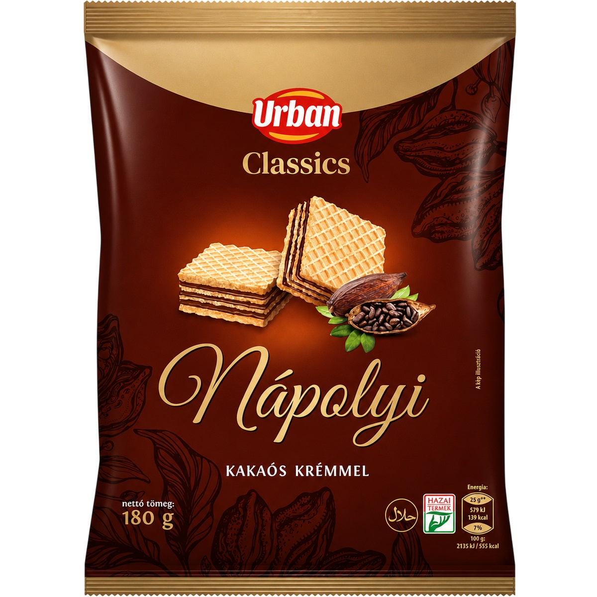 Nápolyi Chocolate Wafer 180g – Best of Hungary