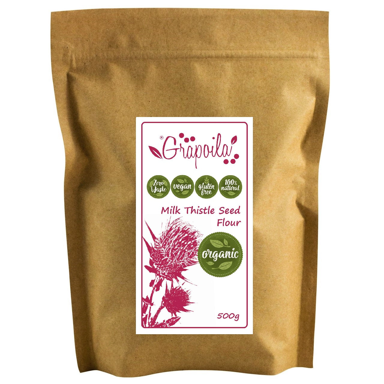 Organic Milk Thistle Powder 500g - Rich in Silymarin – Best of Hungary