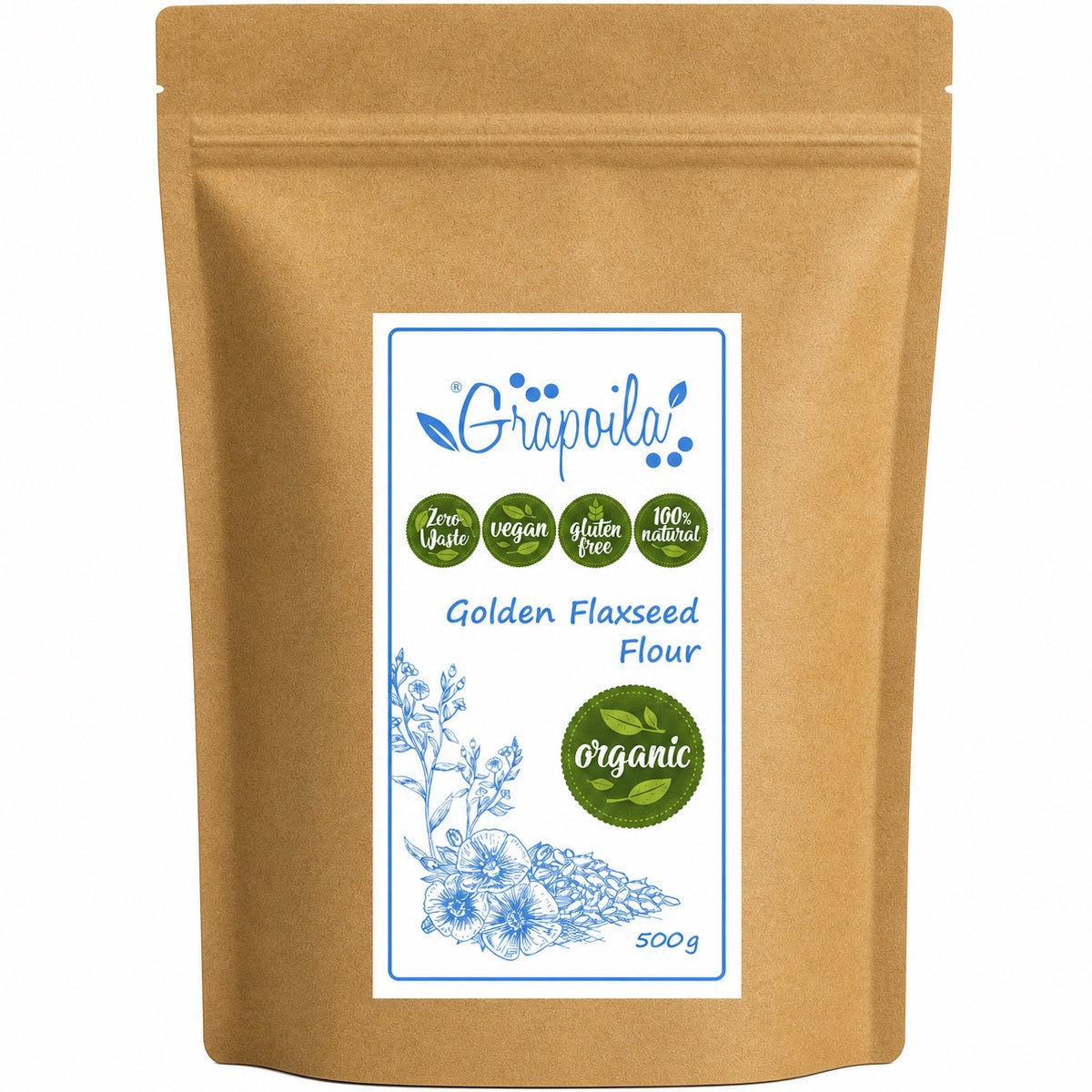 Organic Flaxseed Flour 500g - Ground Golden Linseed Meal – Best of Hungary